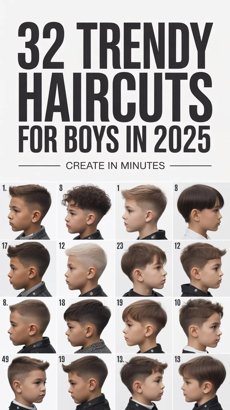 32 Trendy Haircuts for Boys in 2025 Create in Minutes - EverydayGlowVibes
