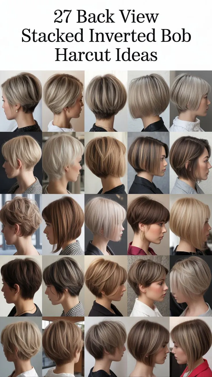 27 Best Back View Stacked Inverted Bob Haircut Ideas - EverydayGlowVibes