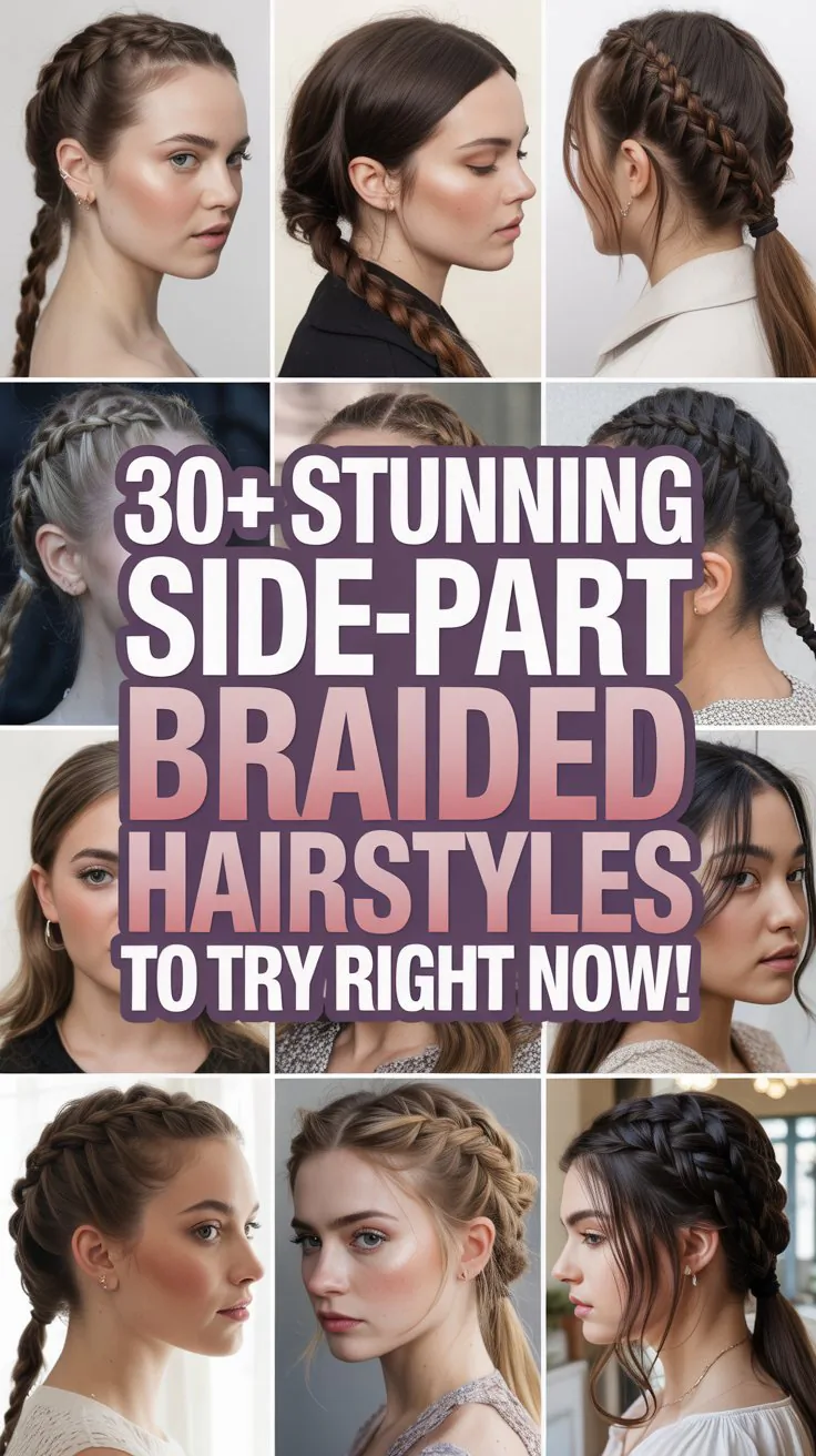 30+ Stunning Side-Part Braided Hairstyles to Try Right Now ...